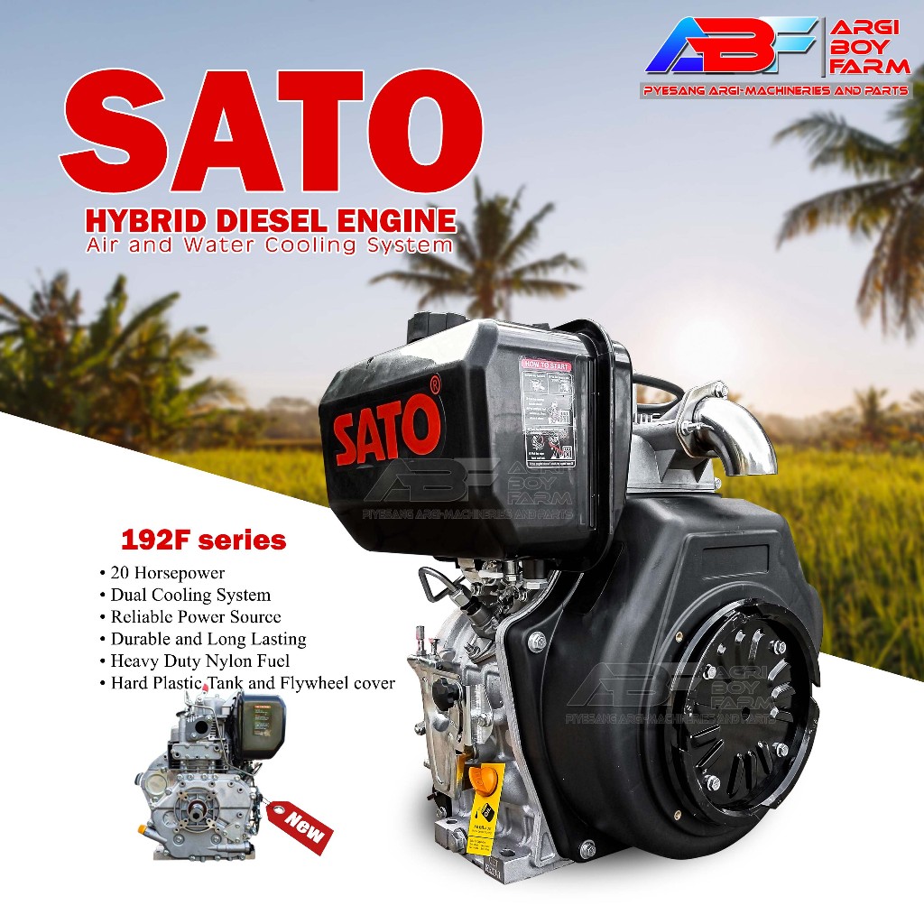 Diesel Engine Sato Hybrid Pang Bangka Water And Air Cooled Marine Type ...
