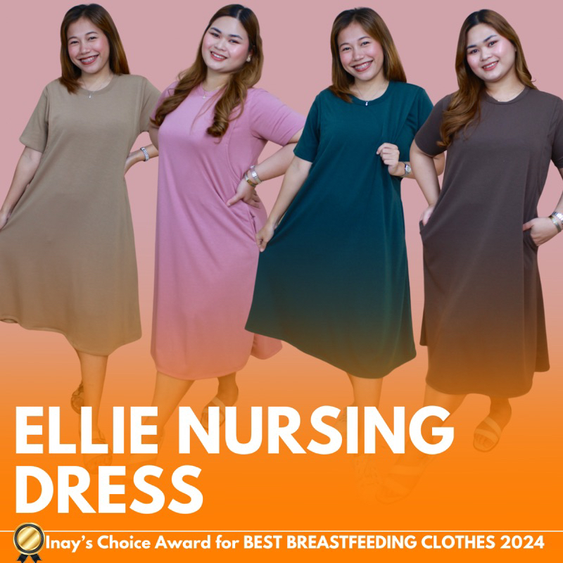 ELLIE NURSING / BREASTFEEDING DRESS || COMFY MOMMY | Shopee Philippines