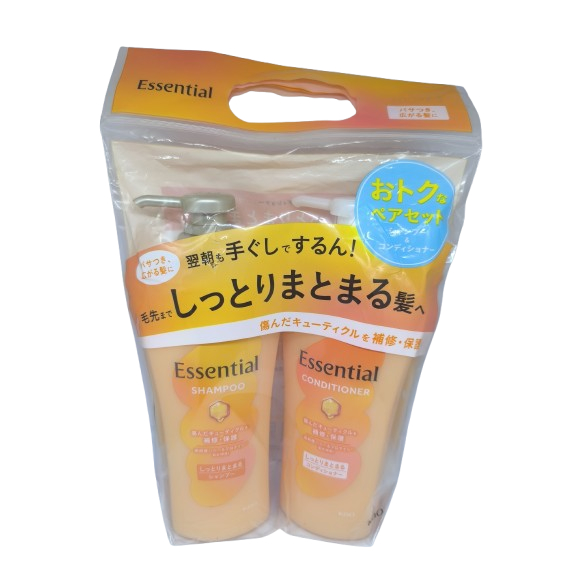 KAO ESSENTIAL SHAMPOO & CONDITIONER (100% Japan Authentic) | Shopee ...