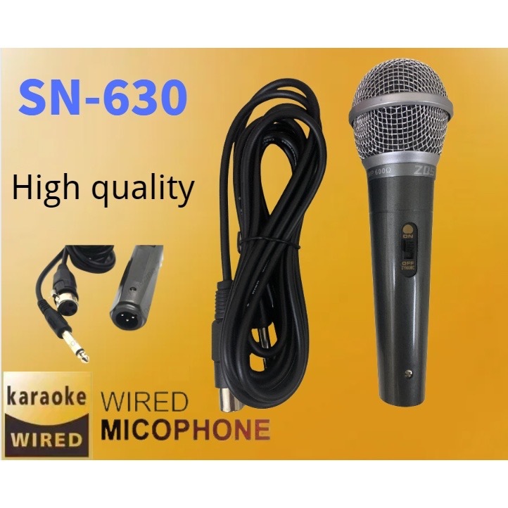 sata SONY SN-630 Universal Microphone Karaoke Dynamic Heavy Duty Wired Professional Microphone ...
