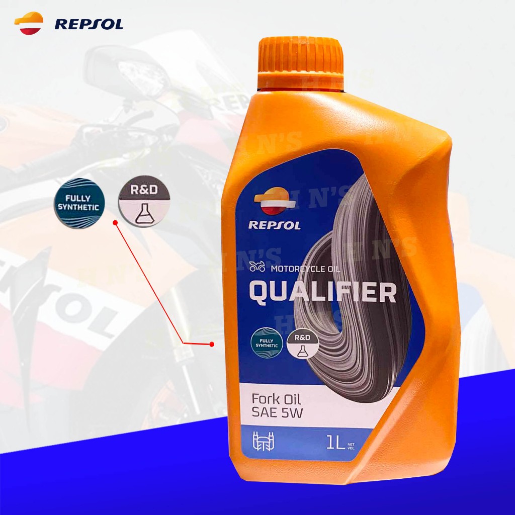 Repsol Moto Qualifier Fork Oil SAE 5W ( Fully Synthetic ) 1L | Shopee ...