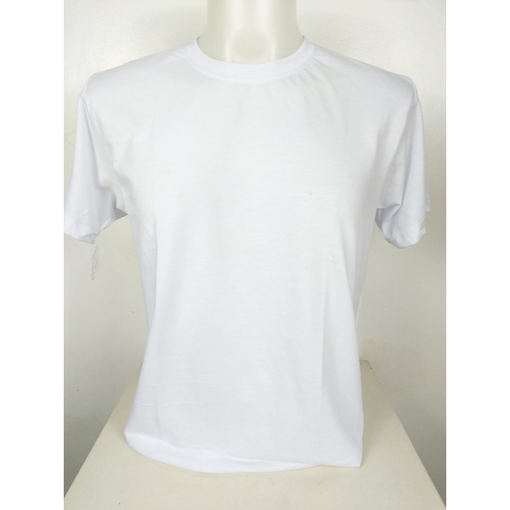 Plain White Shirt 220 GSM Printable Sublimation Silk Screen Heat Press ...
