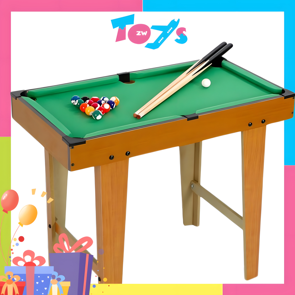 Gift Set Mini Billiard Table For Kids Wooden Tabletop Pool Table Set ...