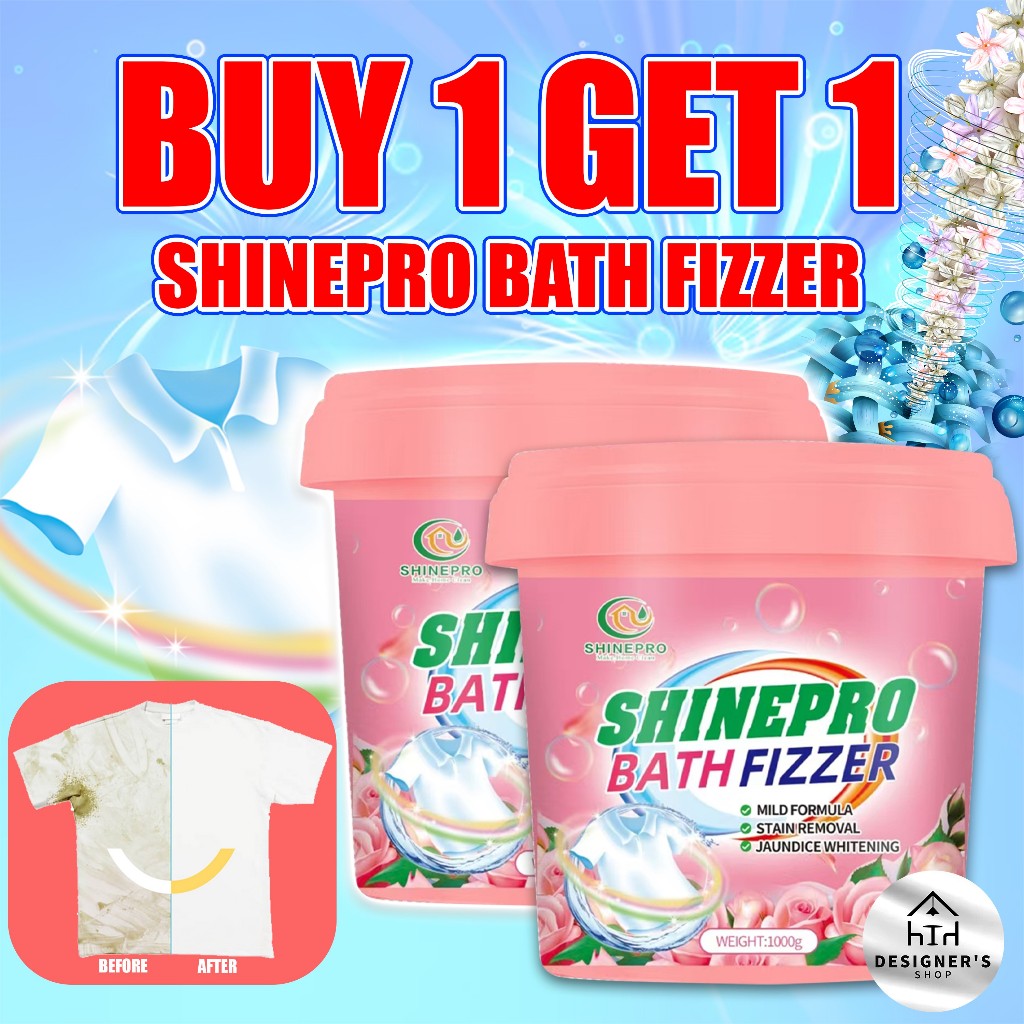 Buy 1 Get 1 Shinepro Bath Fizzer, Make your Shirt whiter & Brighter, Stain Removal, Mild Formula ...