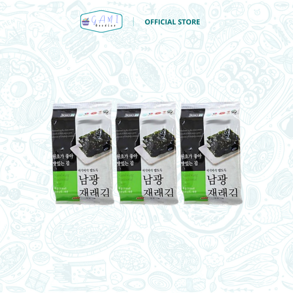 Namkwang Kim Seaweeds (Dried/Roasted Sea Laver) (Pack of 3) | Shopee ...