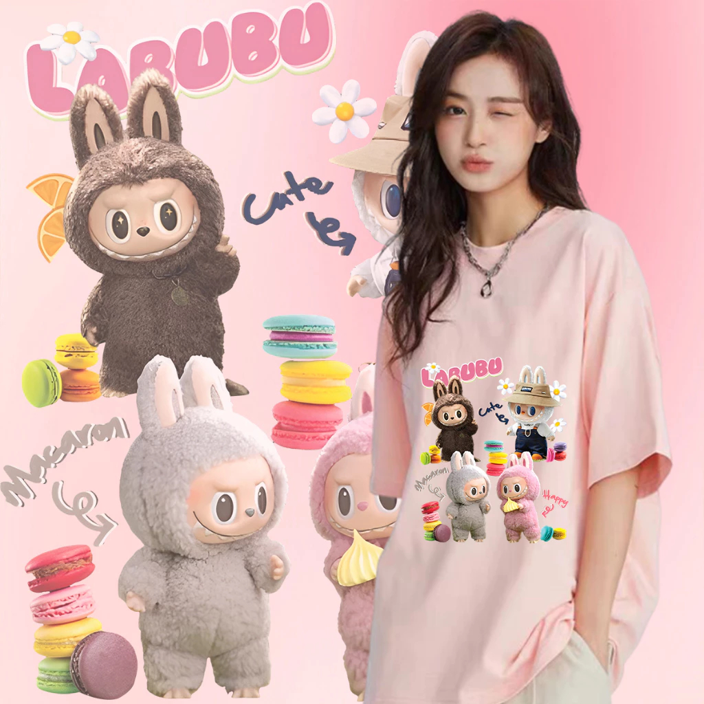 LABUBU Tshirt POP MART Cotton Comfortable Printing COD Fashion Large ...