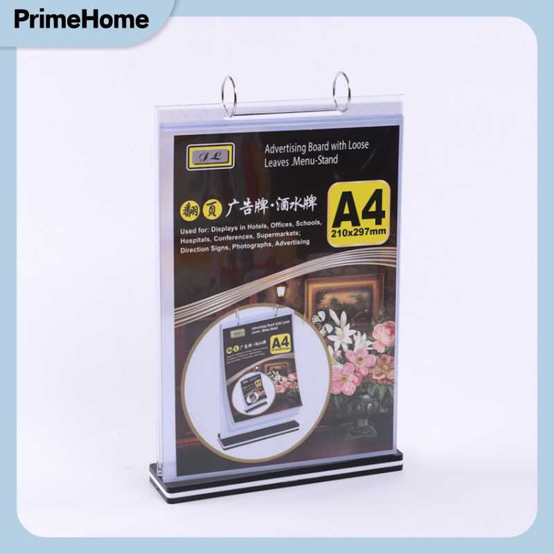 A4 Menu Holder Acrylic Menu Display Stand Flip Menu Holder Restaurant ...