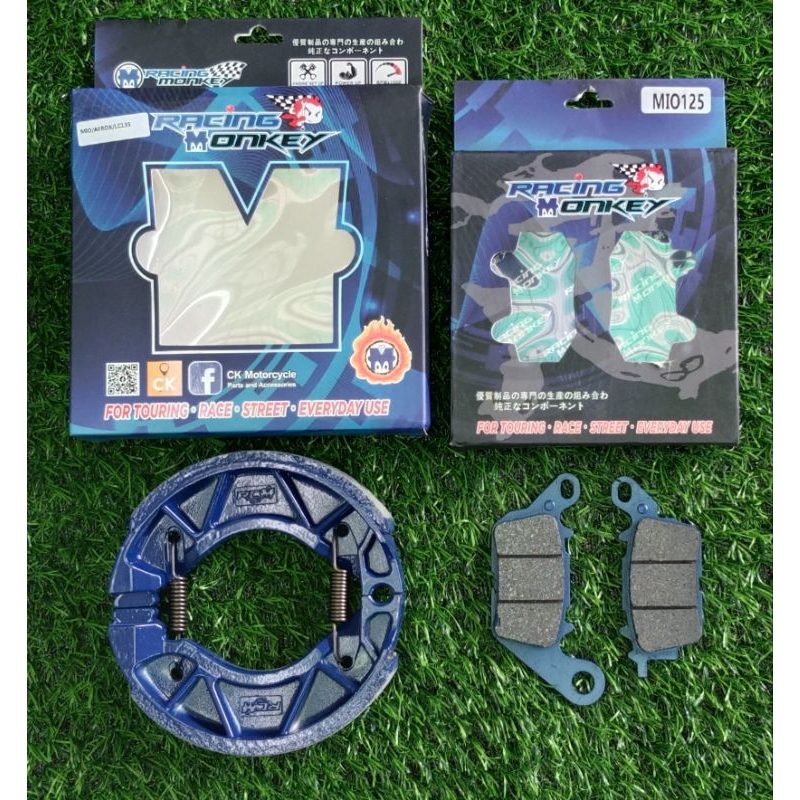 RACING MONKEY BRAKE SHOE & BRAKE PAD AEROX/MIO I 125/MIO SOUL I 125 ...