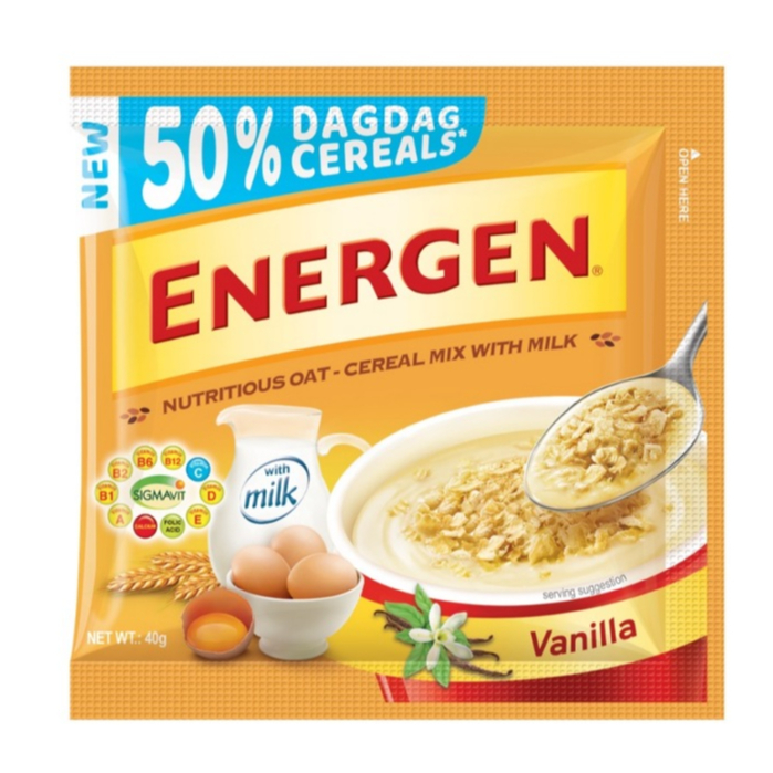 Energen Araw-Arawin Vanilla Hanger More Cereals 40g | Shopee Philippines