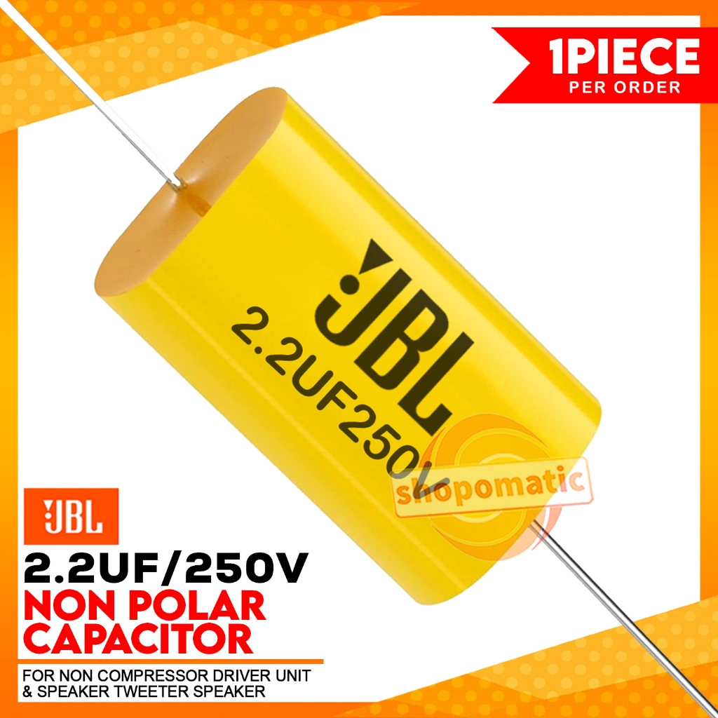 2.2UF/250V JBL Tweeter Capacitor Audiophiler Non Polar Capacitor for Tweeter/Driver Units ...
