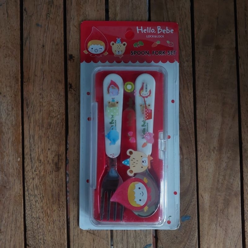 Lock & Lock Hello Bebe Cuttery ( New Old stock Sealed) | Shopee Philippines