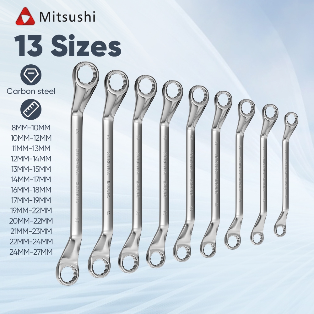Mitsushi Double Head Spanner Wrench Dual Multi Purpose Plum Wrench ...