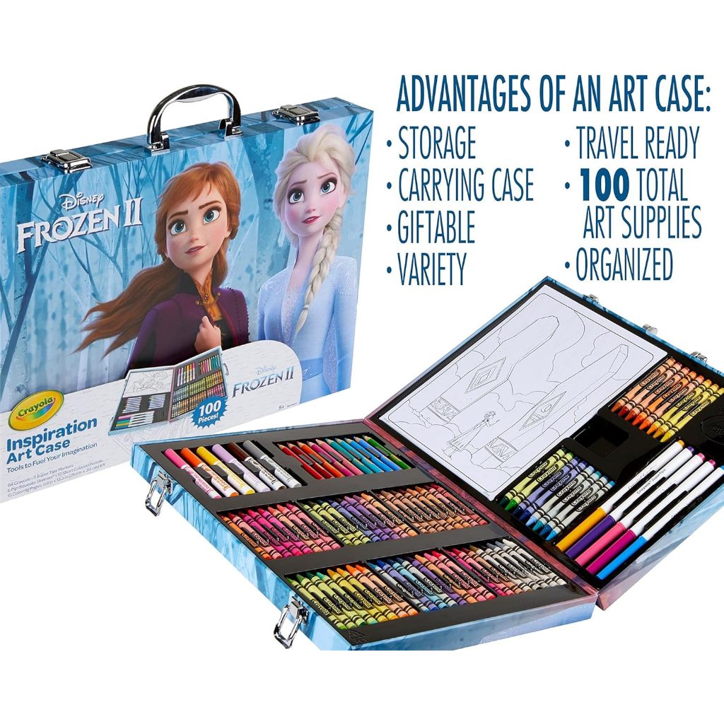 Crayola Frozen2 Inspiration Art Case,Genuine 100 Art &Coloring set ...