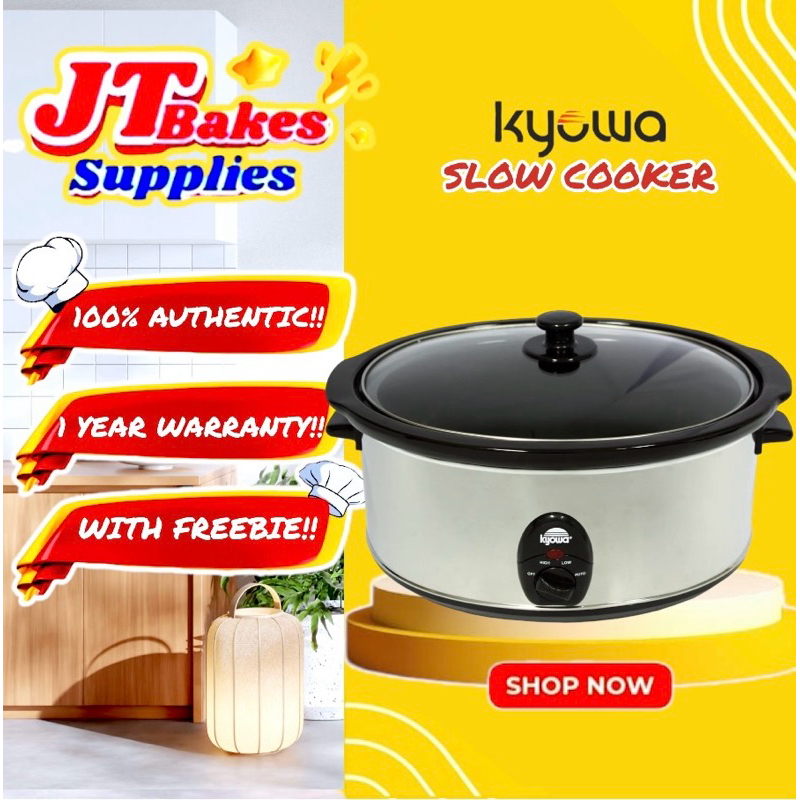Kyowa Slow Cooker 6.5 Liters Stainless Steel Body Ceramic Inner Pot KW ...