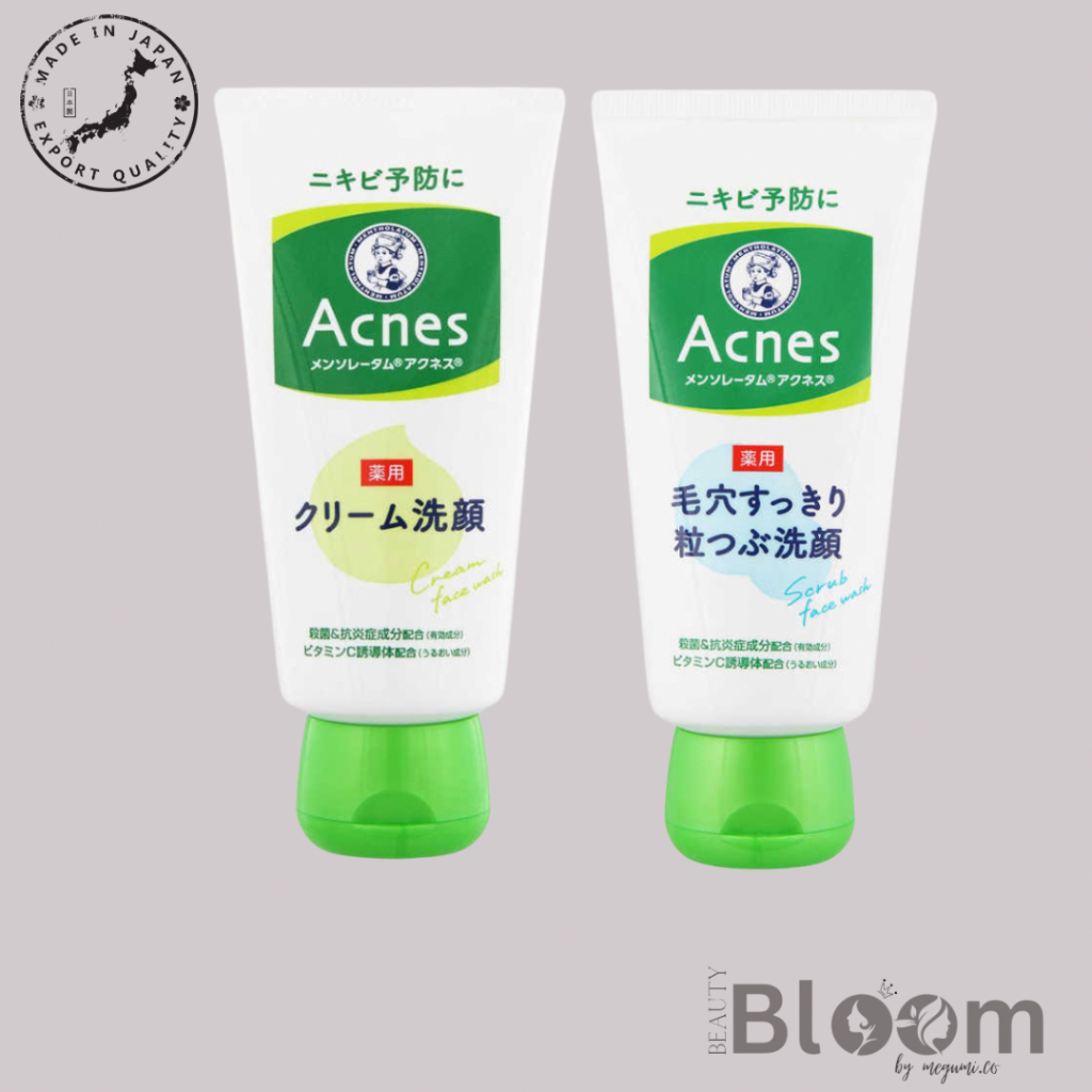 MENTHOLATUM ACNES Medicated Anti-Acne Cream Face Wash | Scrub Face Wash ...