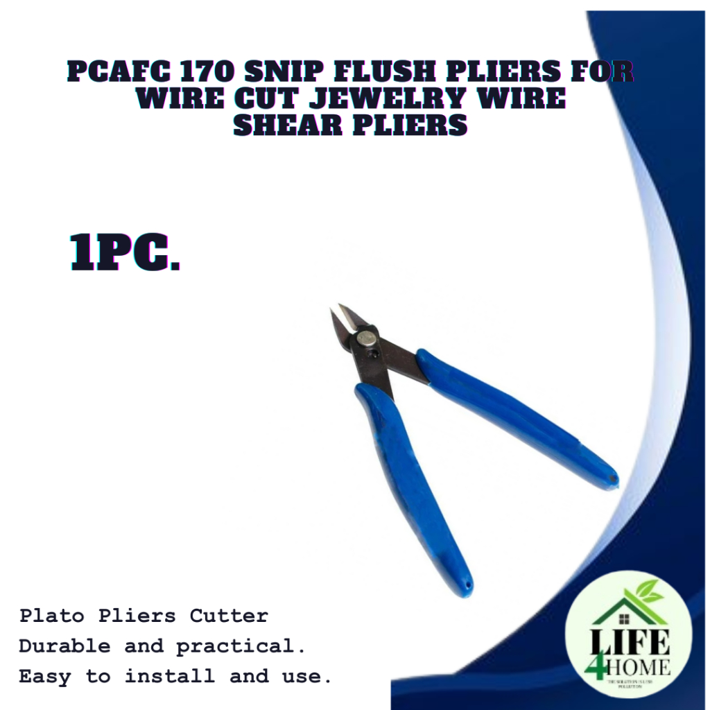 PCAFC 170 Snip Flush Pliers for Wire Cut Jewelry Wire Shear Pliers Side ...