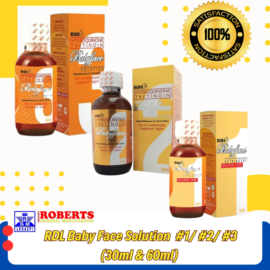 RDL Baby Face Solution #1/#2/#3 (30ml & 60ml) | Shopee Philippines