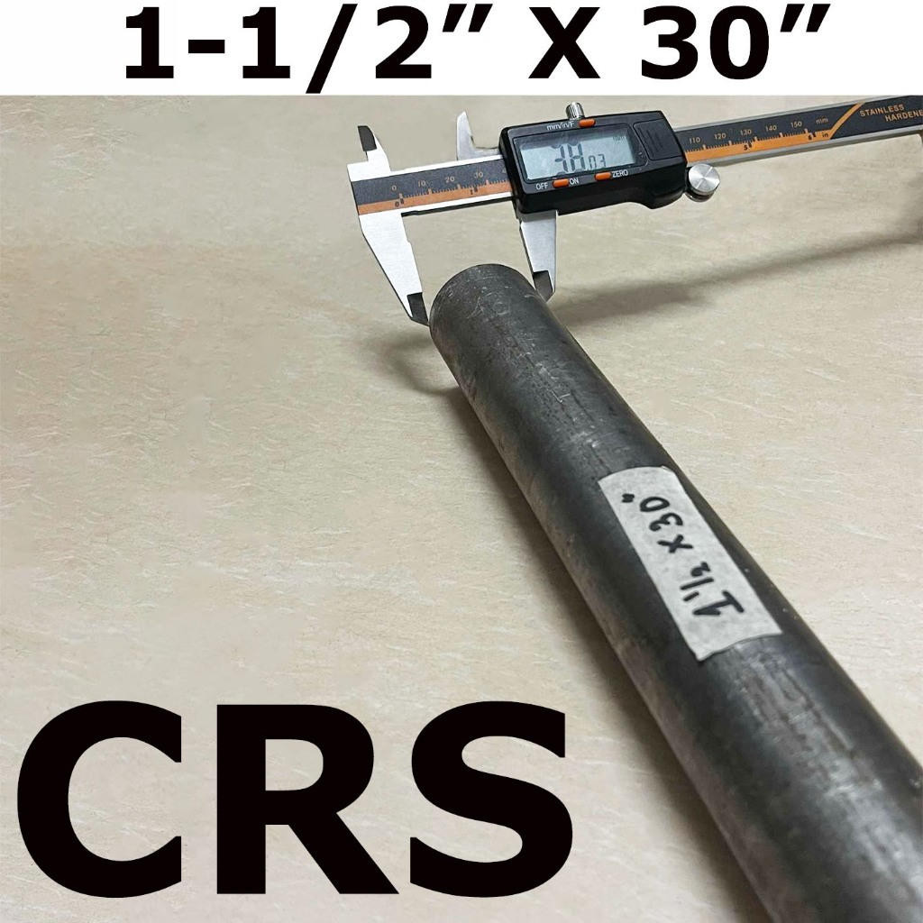 CRS SHAFTING 1-1/2" X 30" COLD ROLLED STEEL CR SHAFTING ROUND BAR ...