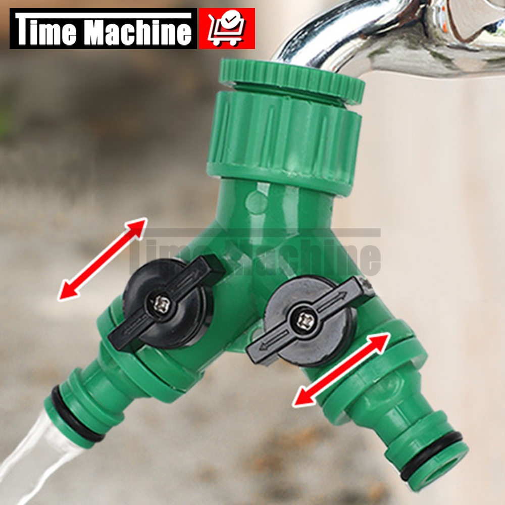 Y Shape 3/4 Water Tap Splitter 3 Way For 1/2 Caliber Hose To Faucet ...