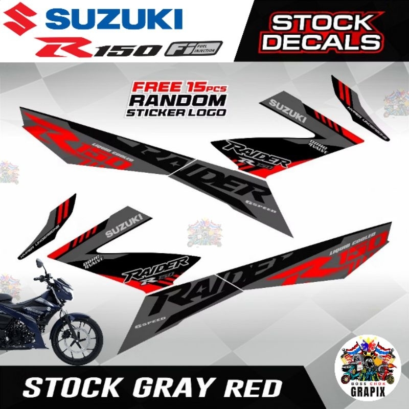 Suzuki Raider R150 fi Stock Decals Sticker Weather Proof | Shopee ...