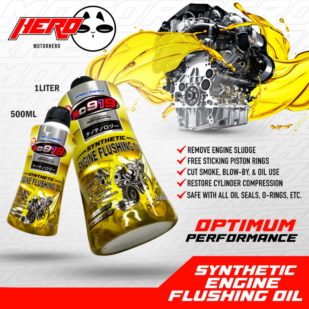 RC919 Motor Oil SYNTHETIC ENGINE FLUSHING OIL Optimum Performance ...