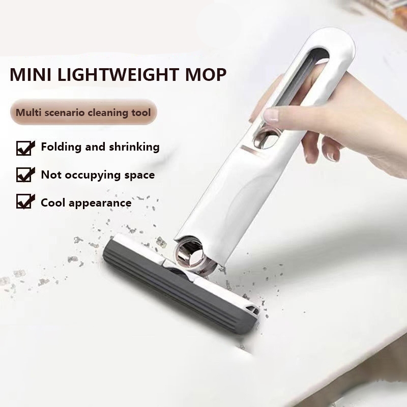 Mini Handheld Mop Portable Cleaning Mop Bathroom Sponge Car Table ...
