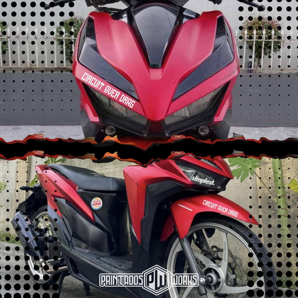 ORIGINAL CIRCUIT OVER DRAG decal sticker cutout for car , motorcycle ...