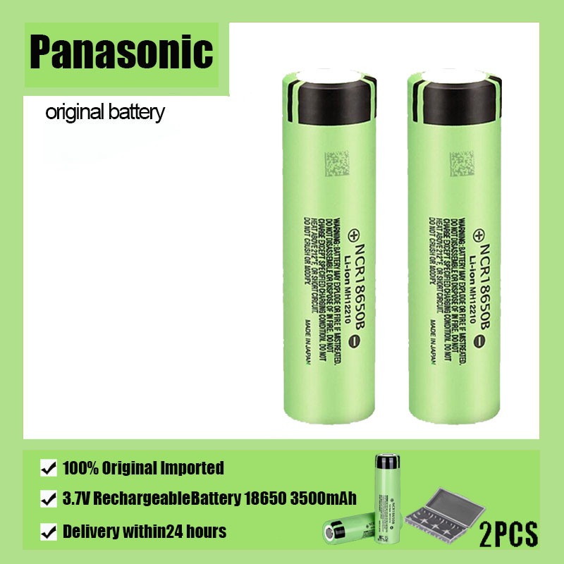 Panasonic Rechargeable battery 18650 3.7V Ncr18650b 3400mah lithium ion battery With Protective ...