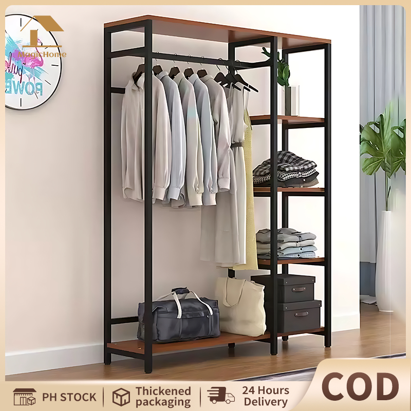 COD Modern Style Clothes Hanging Coat Storage Wardrobe Clothes Rack ...