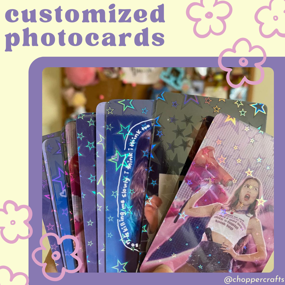 Customized Photocard/Coscard Printing (10 pcs per set) 300 gsm | Shopee ...