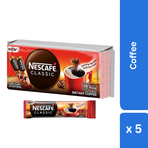 Nescafe Classic Instant Coffee Sticks 1.9g - Pack of 48 Sticks , Bundle ...