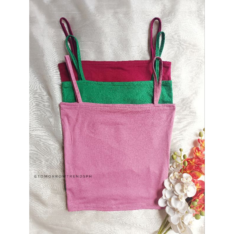 Plain Strappy String Tube Spaghetti Crop Top by Tomorrowtrendsph ...