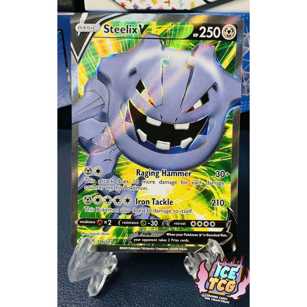 Steelix V - 176/185 - Full Art Ultra Rare (VV) | Shopee Philippines