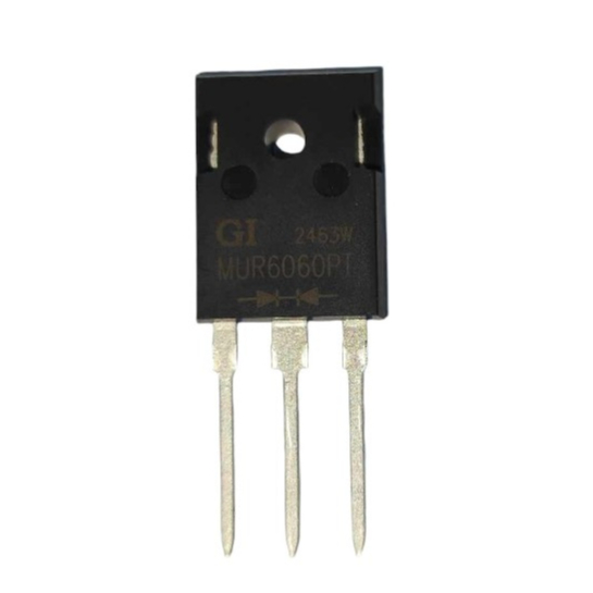 PER PIECE MUR6060PT 60 AMPERES 600 VOLTS ULTRA FAST RECOVERY DIODE ...
