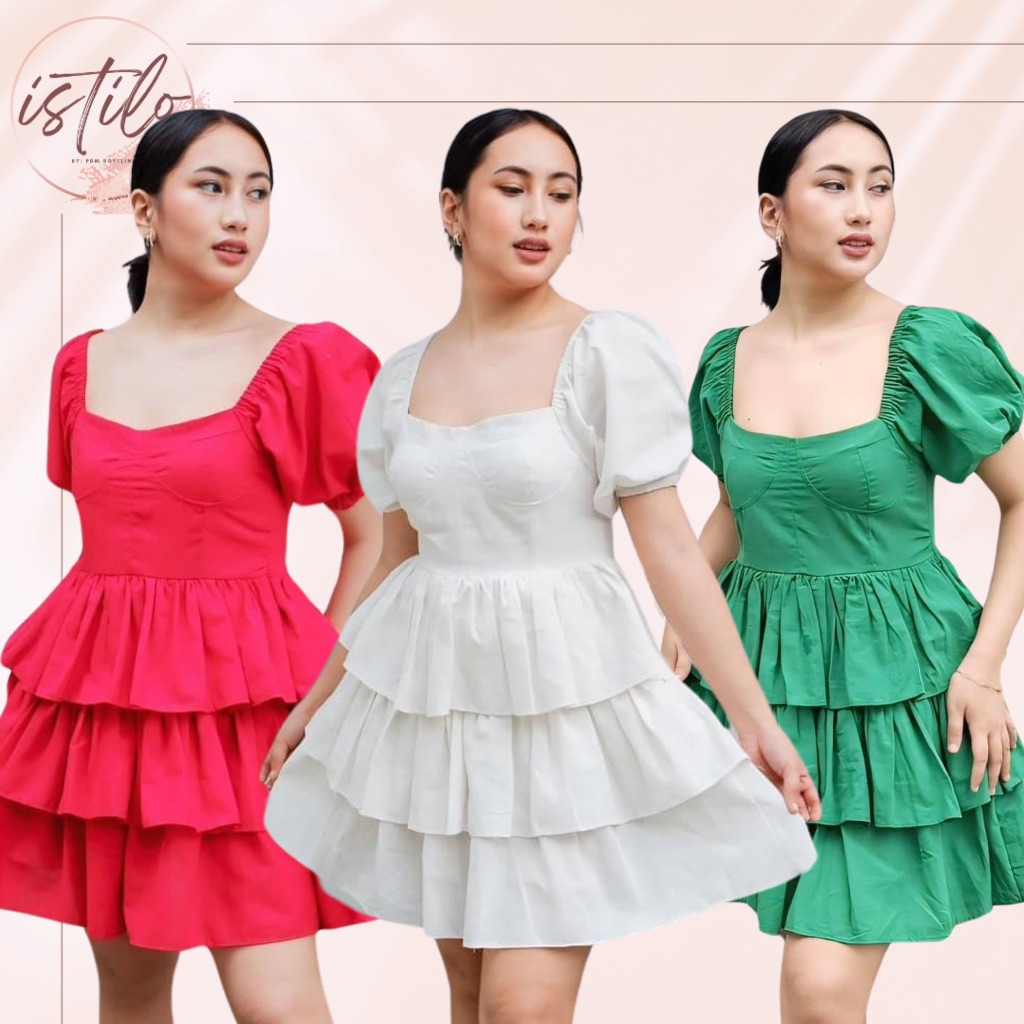 SOPHIA PLAIN CASUAL DRESS by Istilo Taytay | Shopee Philippines