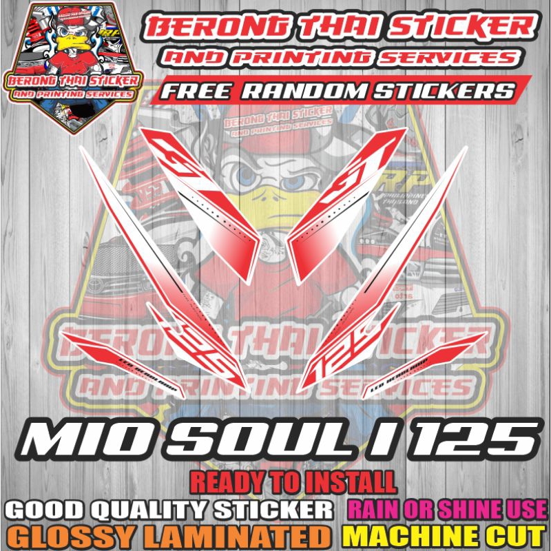 Yamaha Mio Soul i 125 Sticker Decals | Shopee Philippines