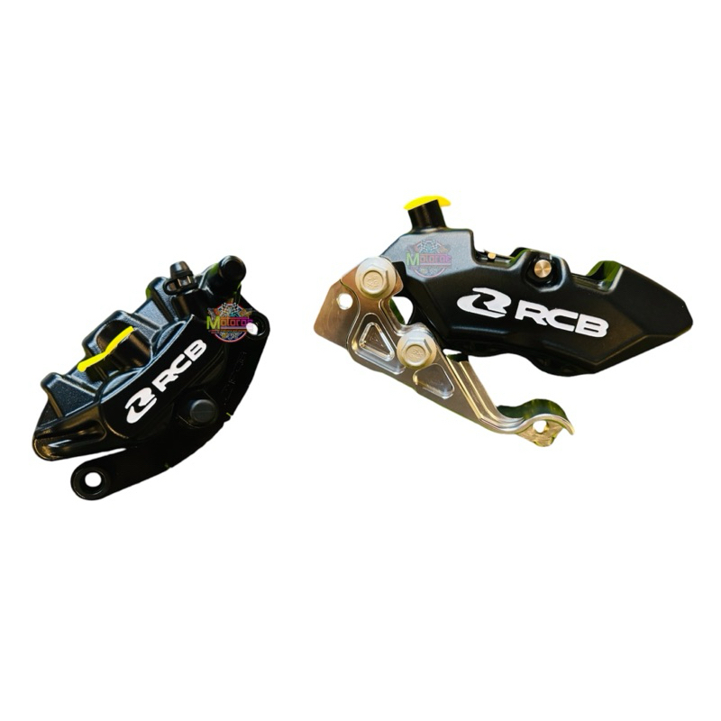 RCB R1 4-POT CALIPER WITH CNC BRACKET SET WITH RCB CALIPER E-SERIES ...