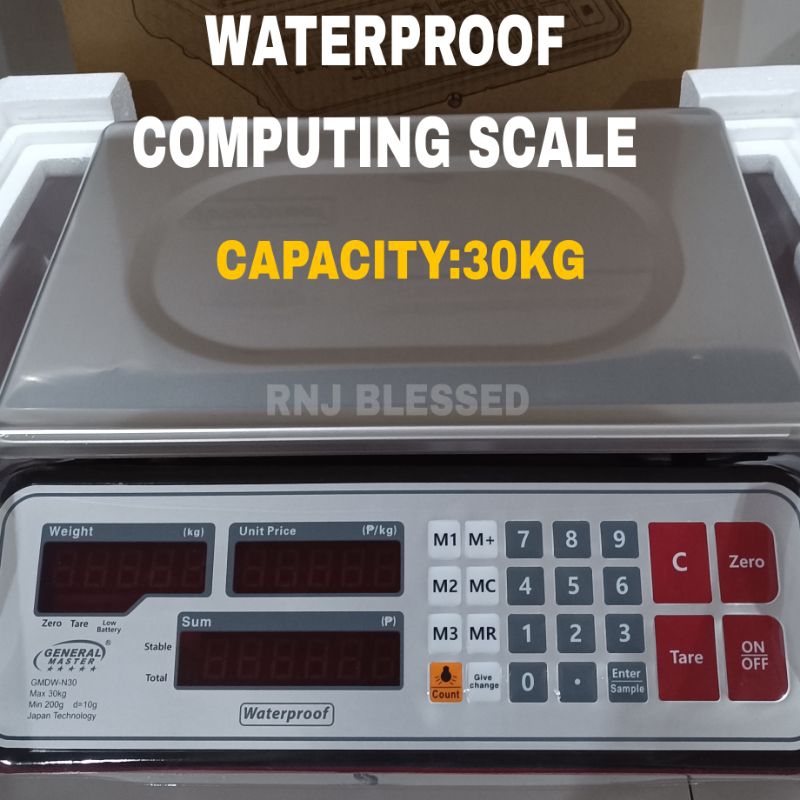 30KG Waterproof Digital Computing Scale | Shopee Philippines