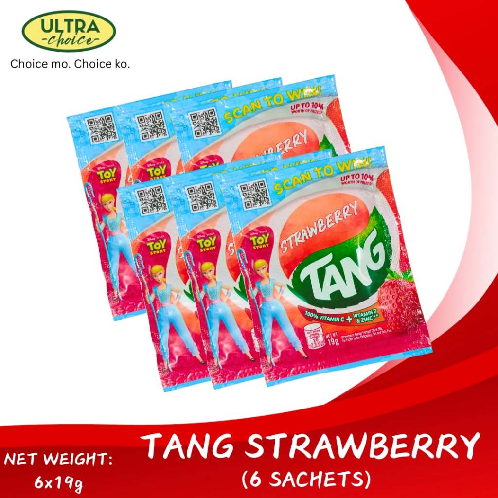 Tang Instant Drink - Strawberry Flavor 19g - 6 sachet per pack ...