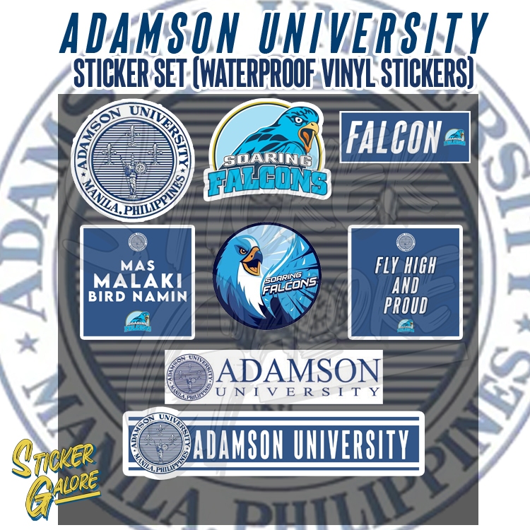 ADAMSON UNIVERSITY UAAP WATERPROOF VINYL STICKER FOR CARS, LAPTOPS ...
