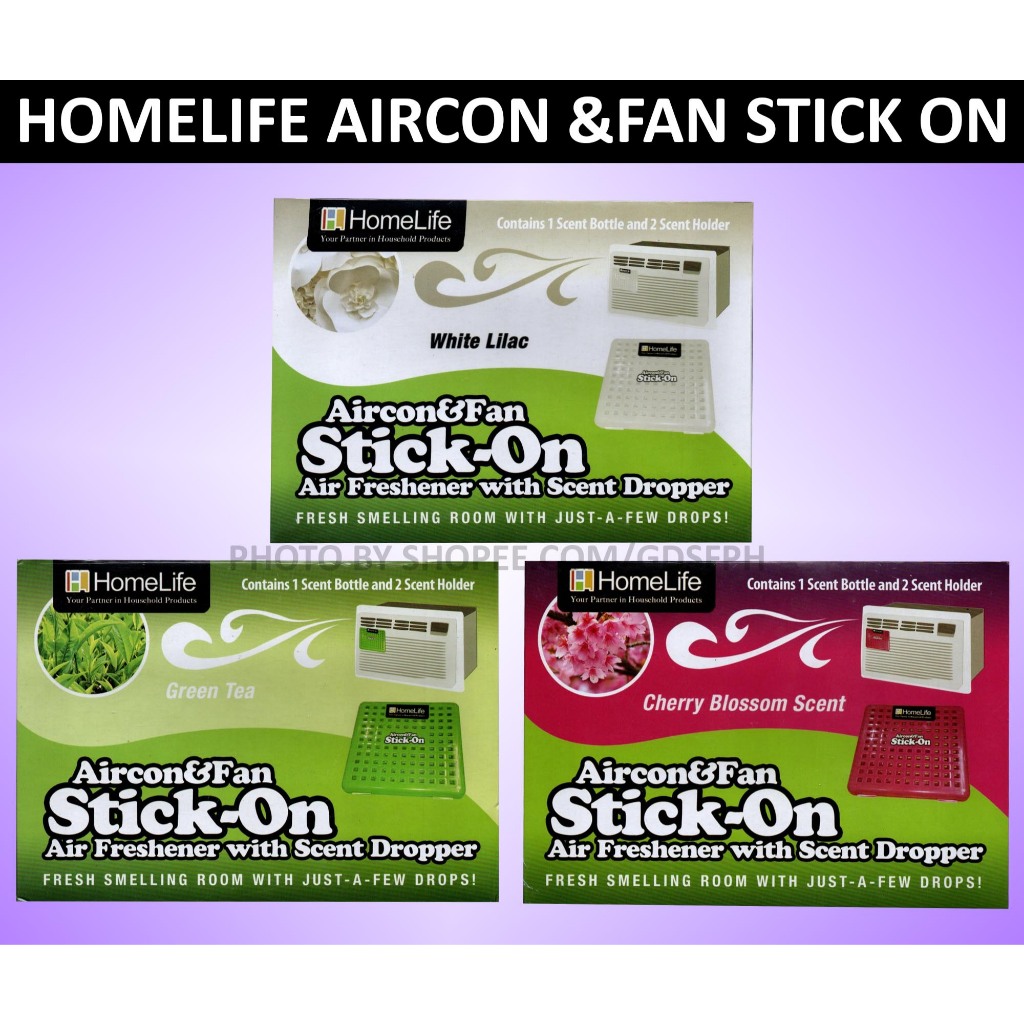 Air Con Fan Stick On Air Freshener with Scent Dropper by Homelife ...
