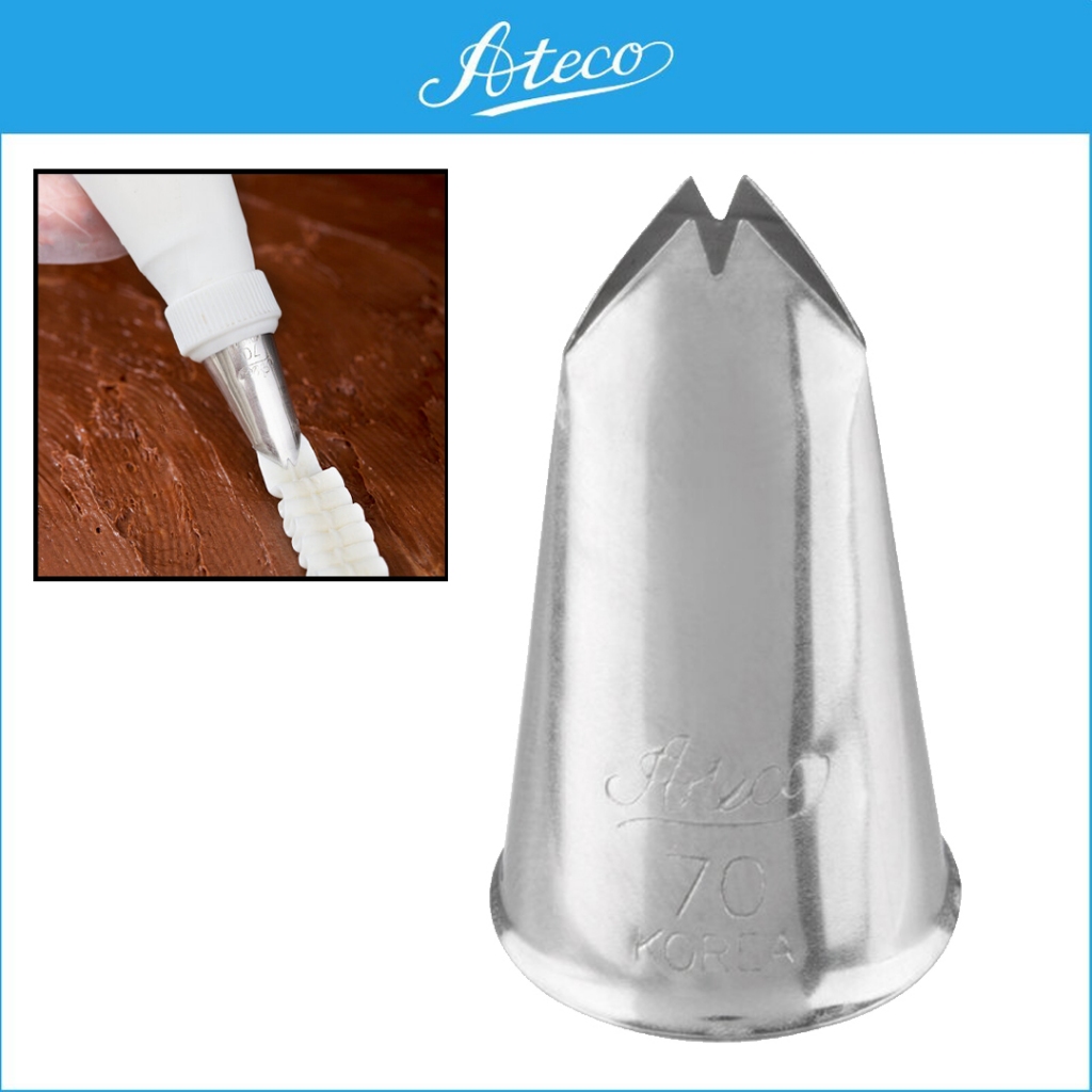 Ateco 70 Leaf Piping Tip Stainless Steel Icing Tip ( Set of 2 ...