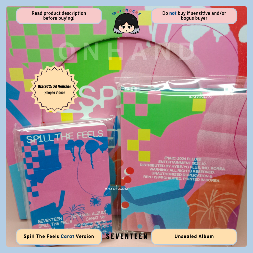 [UNSEALED] STF Spill The Feels Album - Seventeen M12 Carat Version ...