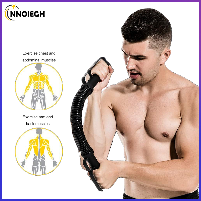Power Twister Bar 20/30/40/60KG Arm Force Rod Spring Forearm Muscle ...