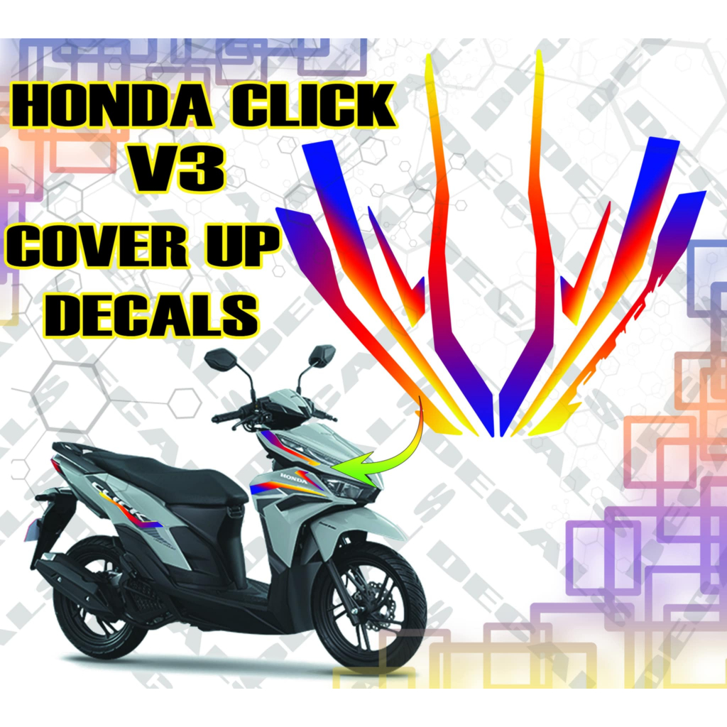 HONDA CLICK V2/V3/V4 DECALS COVER UP | Shopee Philippines