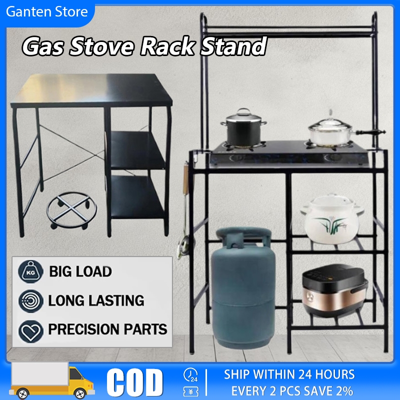 Gas Stove Stand Rack Kitchen Heavy Duty Kitchen Organizer Gas Rack ...