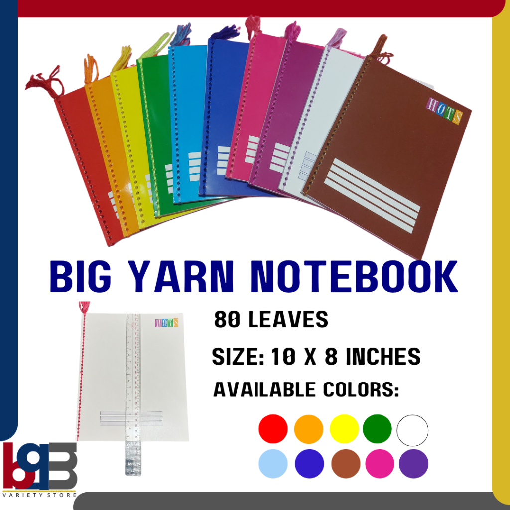 Big Notebook/University Notebook With Yarn (8 X 10 Inches) | Shopee ...