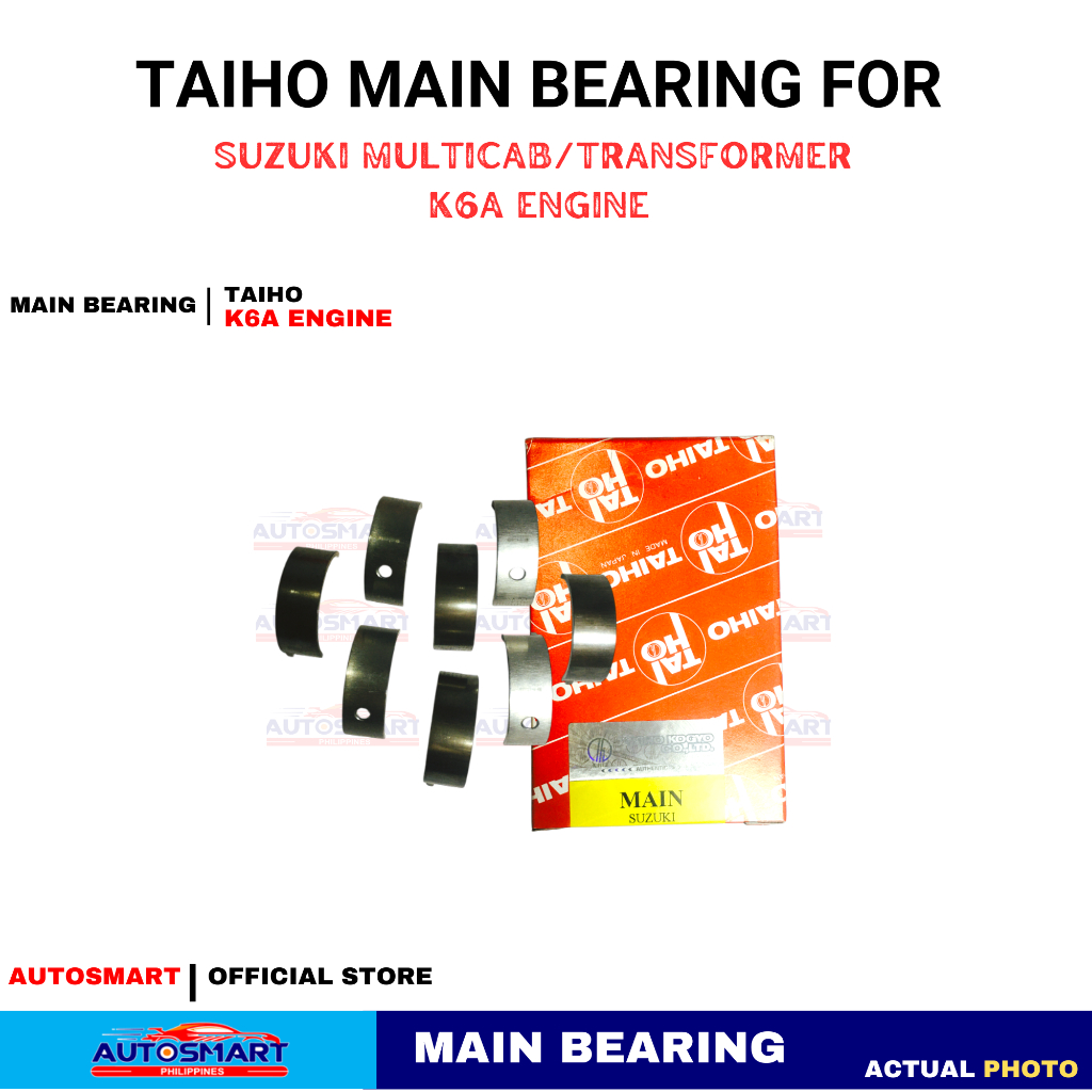 TAIHO MAIN BEARING FOR Suzuki Multicab/Transformer K6A Engine | Shopee ...