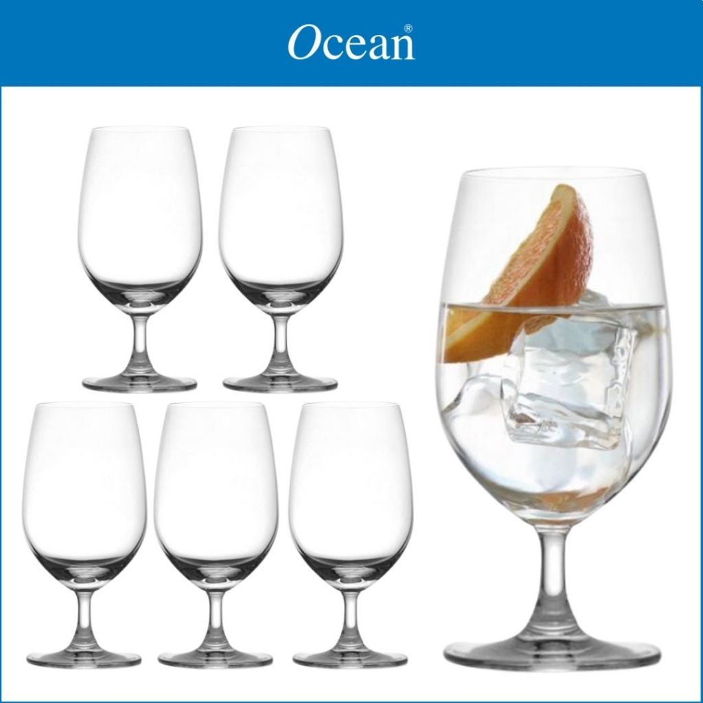 Ocean Glassware Madison Water Goblet Juice Drinking Glass 15 Oz ...