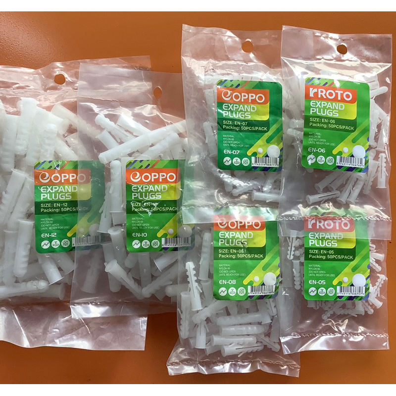 tox wall plug without screw 50pcs per pack #5 #6 #7 #8 #10 #12 ...